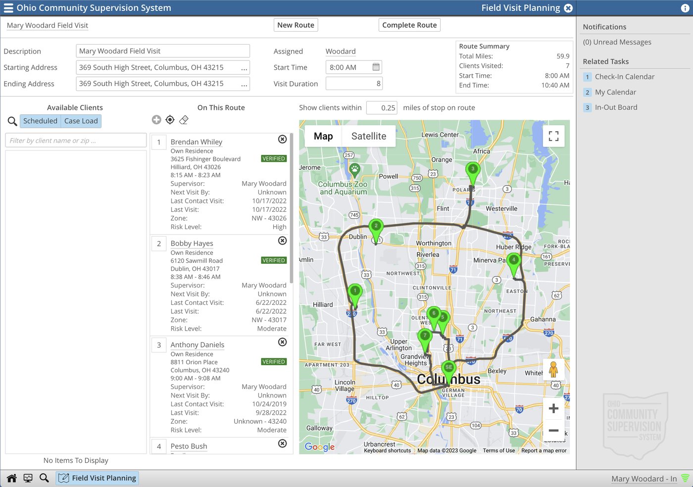 Field Visit Planning Tool